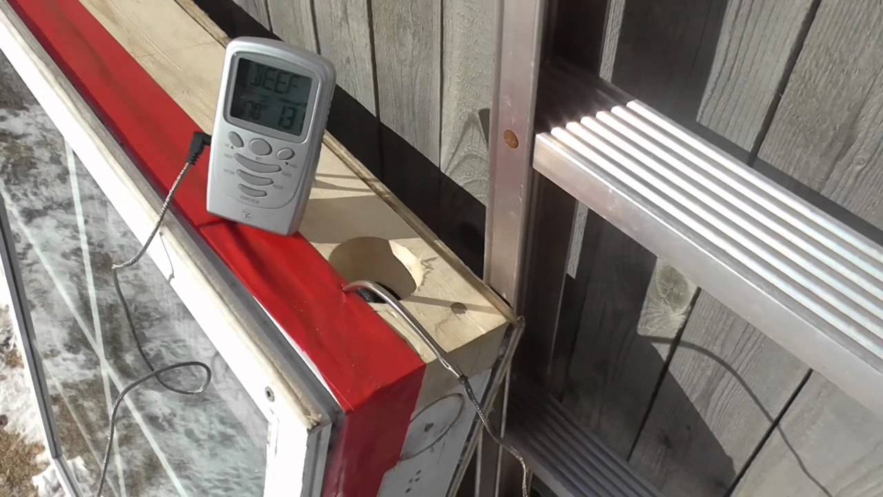 Solar pop can heater, 106 degree increase - YouTube