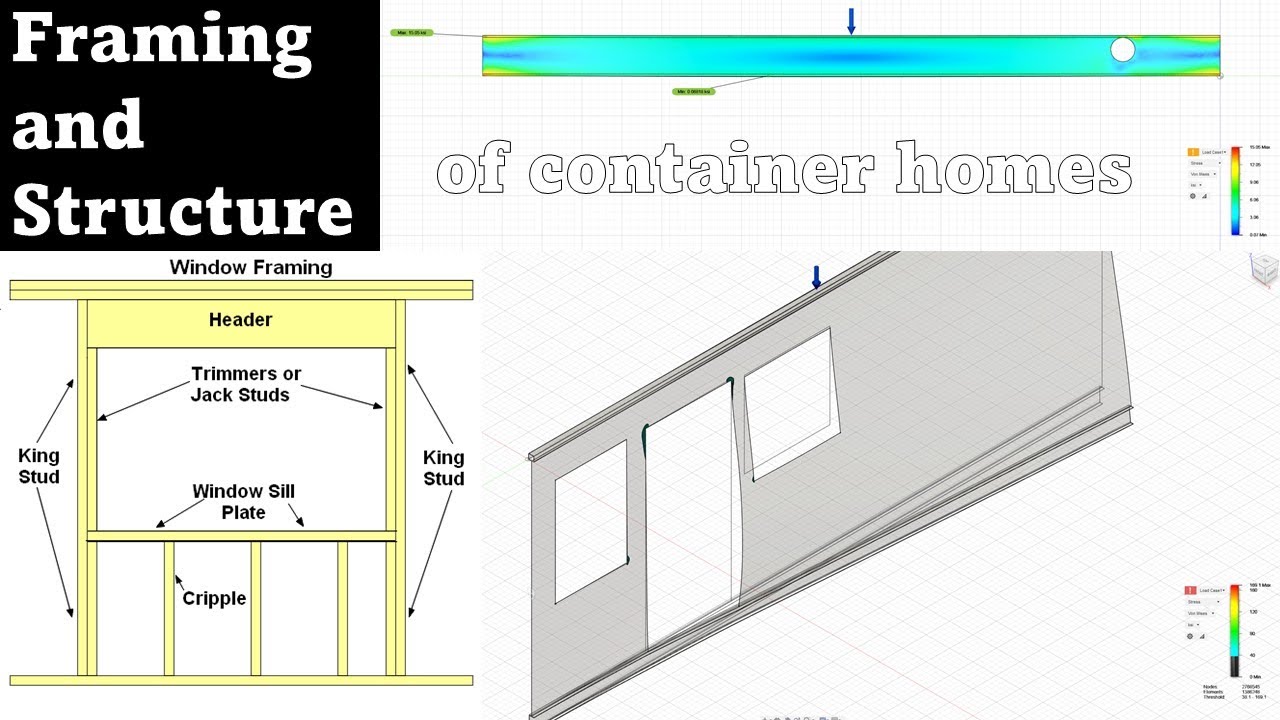 Framing and structure of an iso shipping container home, Ep. 2 - YouTube