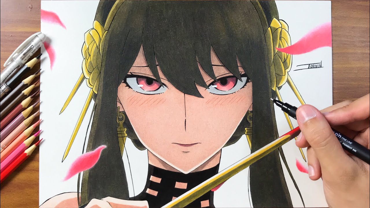 DRAWING - YOR FORGER (SPY X FAMILY) - YouTube