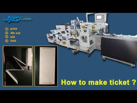 JPS320-2C Ticket Roll Two Color Flexo Printing Machine With Double Die ...
