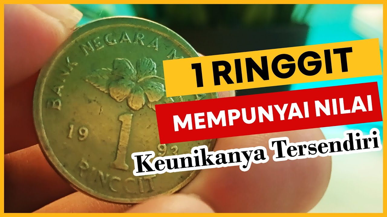 Duit Syiling 1 ringgit emas Bunga Raya 1993 | Mempunyai Nilai ...