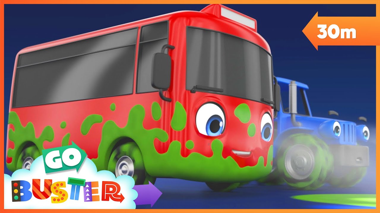 Buster’s Stuck in the Slimy Green Puddle | Go Gecko's Garage! | Kids ...