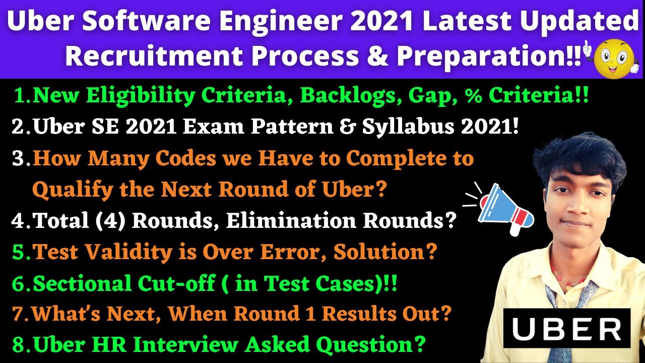 Uber Software Engineer 2021 Latest Updated Recruitment Process & Coding ...