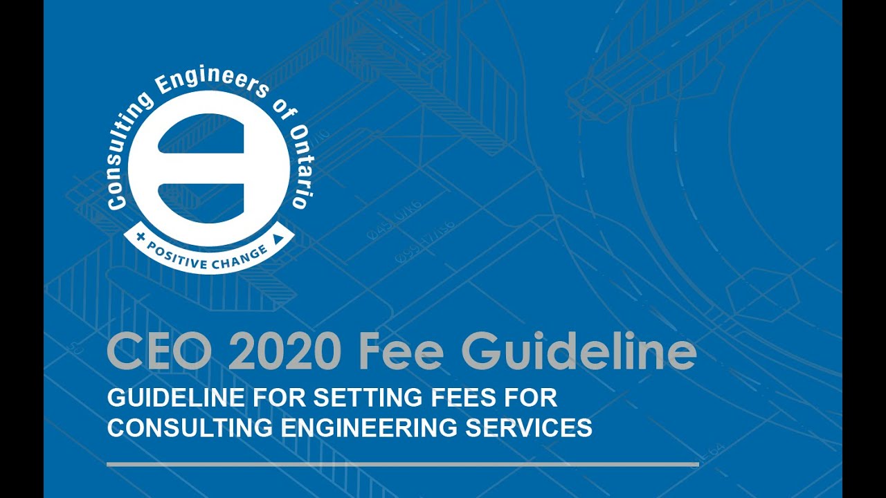 CEO's for Fee Guideline for 2020 Overview - YouTube