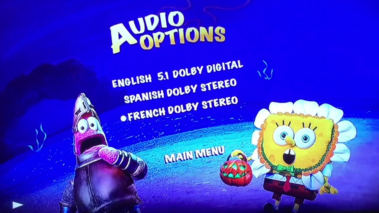 SpongeBob The Legend Of Boo-Kini Bottom DVD Main Menu - YouTube