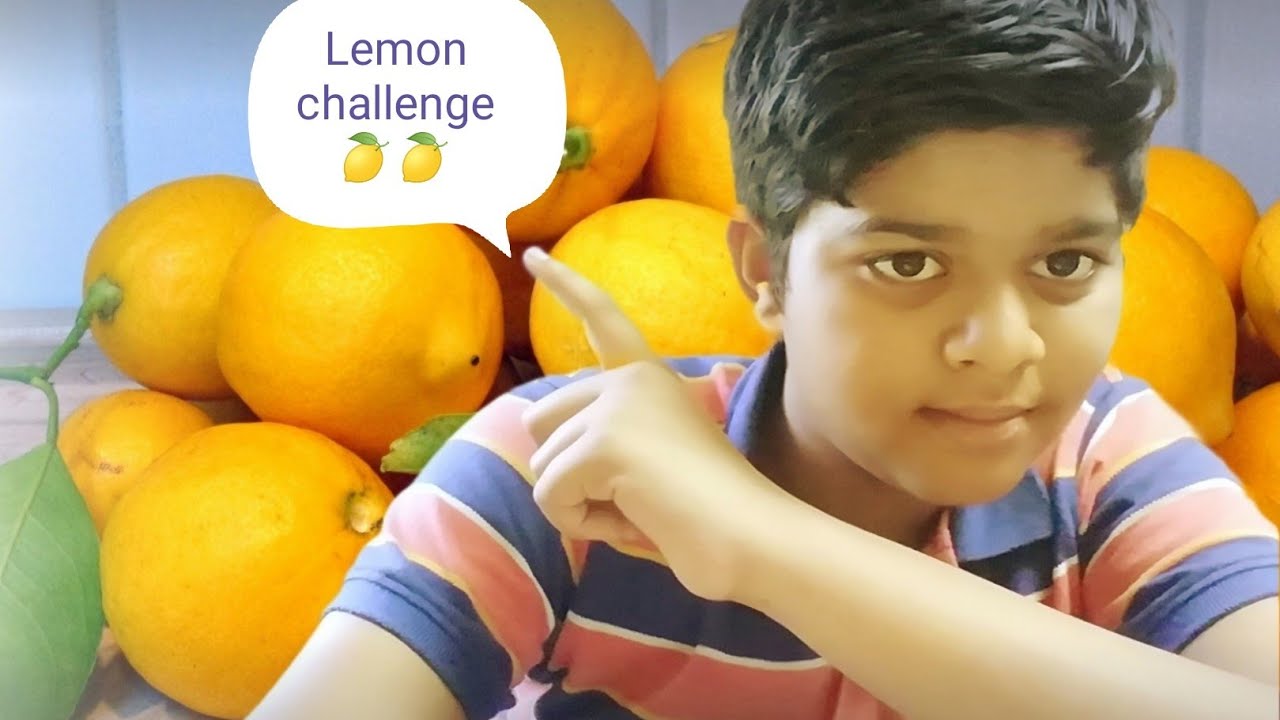Lemon eating challenge - YouTube