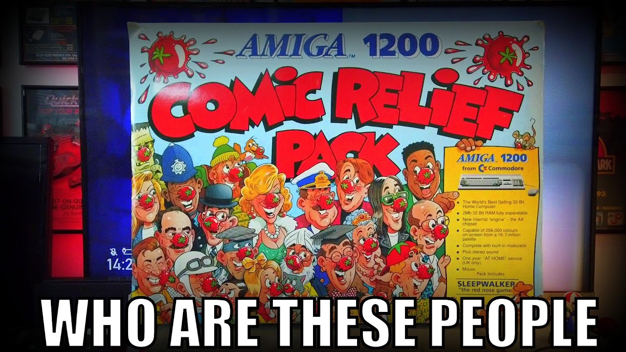 The Commodore Amiga 1200 Comic Relief Pack, Who's The People On The ...