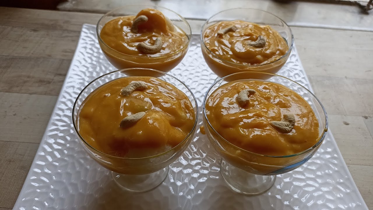 MANGO CUSTARD RECIPE | MANGO CUSTARD | LEFTOVER RECIPE | MANGO CUSTARD ...