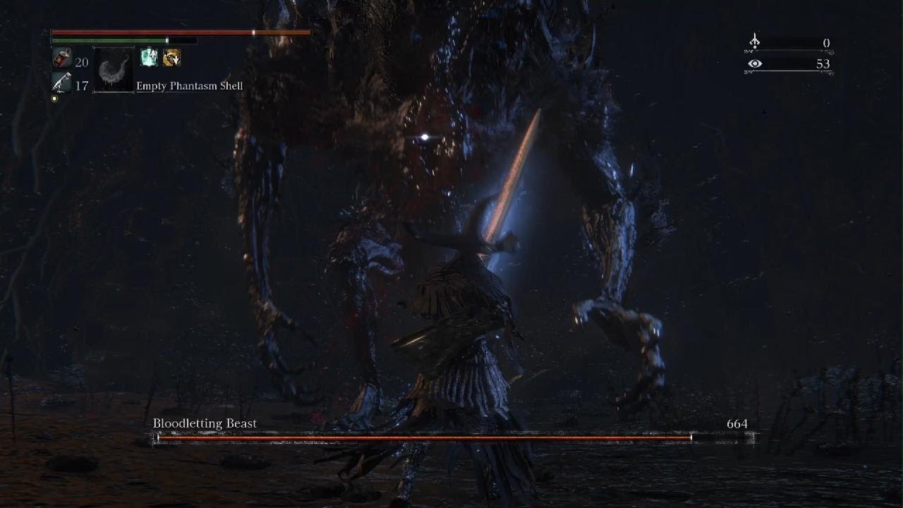 Bloodborne - Bloodletting Beast Boss - YouTube