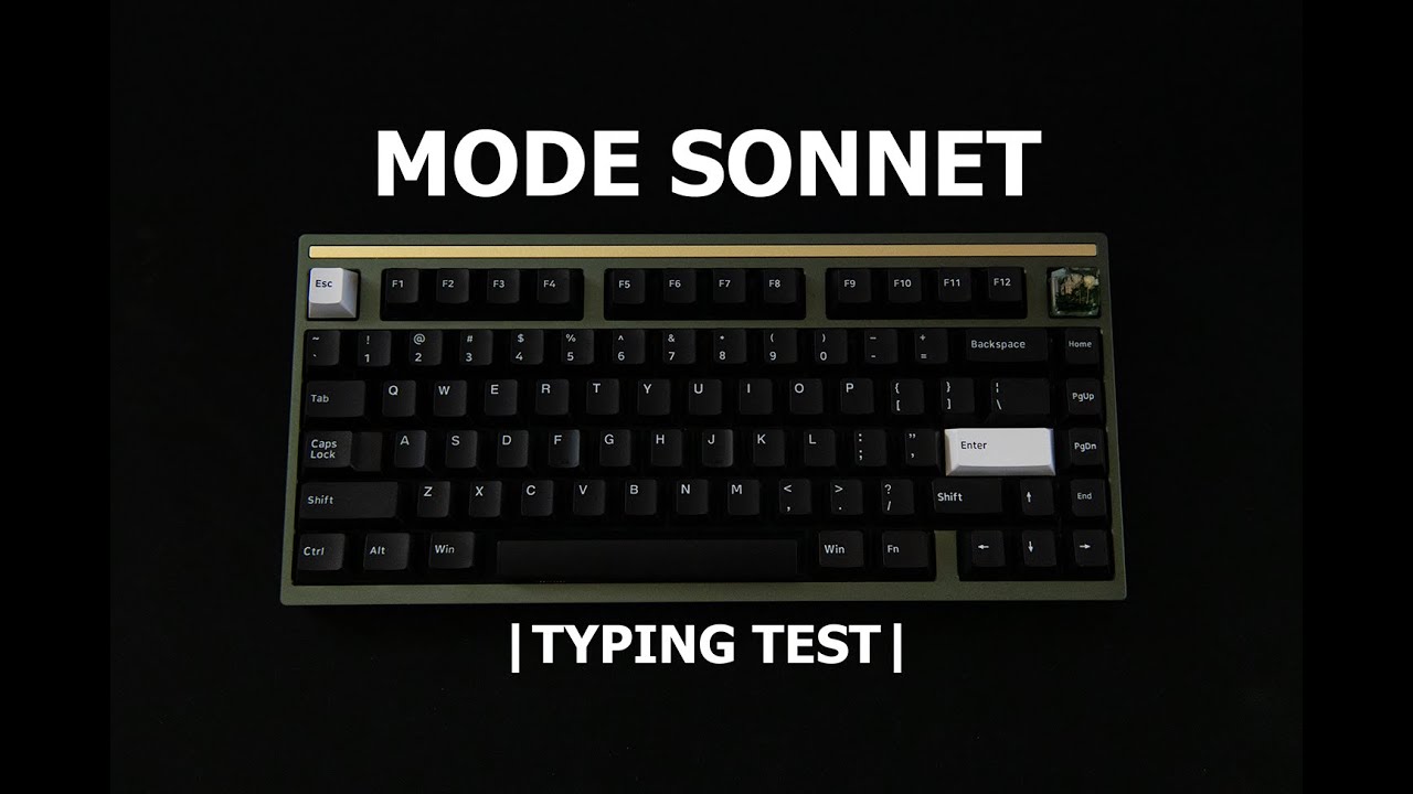 MODE Sonnet Custom Mechanical Keyboard | Lubed Holy Panda Switches ...