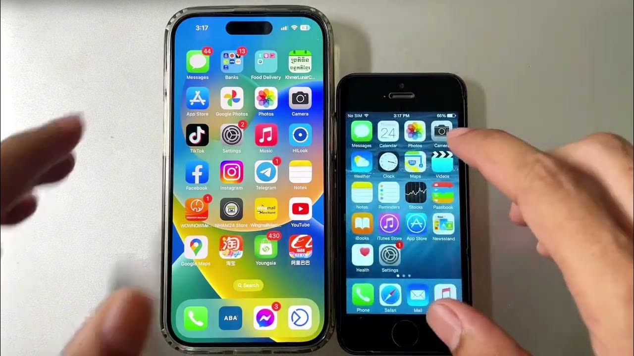 iOS 16 vs iOS 8 - iPhone 5 vs 14 Pro - YouTube