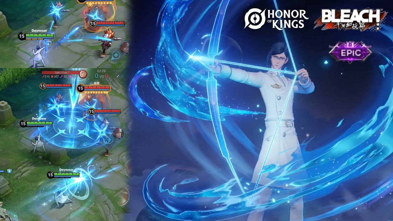 HoK × Bleach New Skin Hou Yi - Uryu Ishida | Epic | Bleach ...