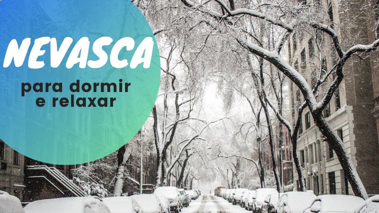 NEVASCA! Tempestade de NEVE para dormir e relaxar Vento e FRIO Intenso ...