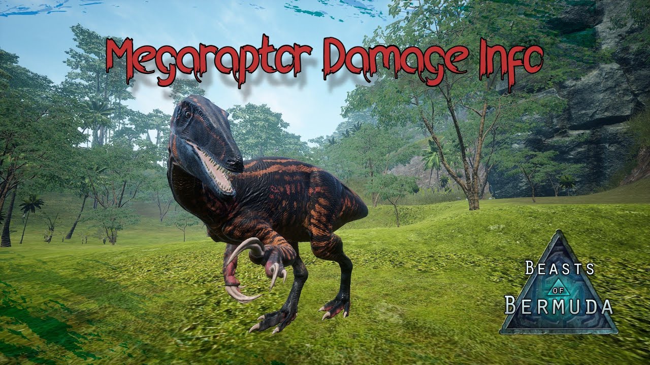 Megaraptor Damage Info | Beasts of Bermuda - YouTube