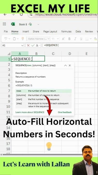 Auto-Fill Numbers Horizontally in Google Sheets with SEQUENCE! 🔢🚀 #sequence #horizontally # ...