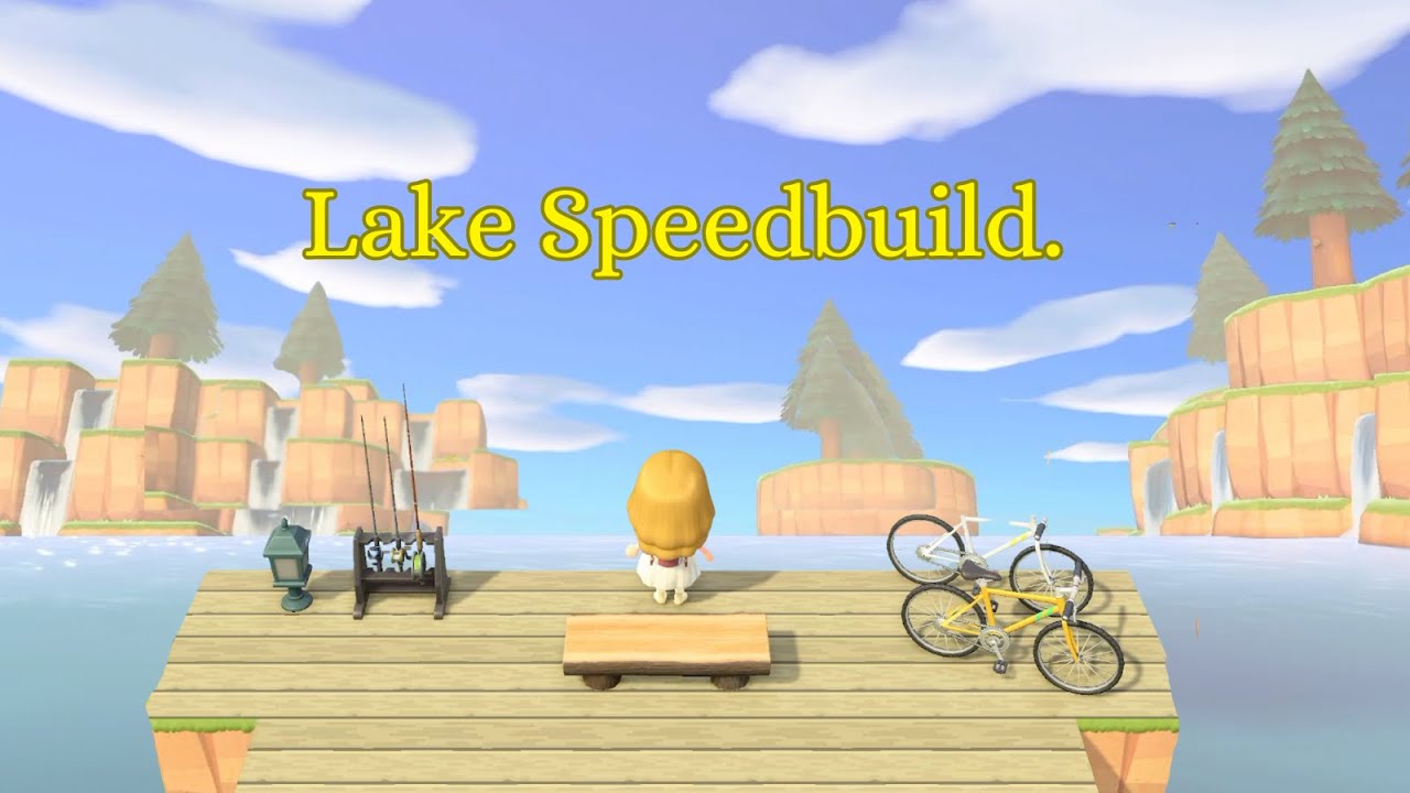 Building a massive lake on my island speedbuild (no commentary) ACNH ...