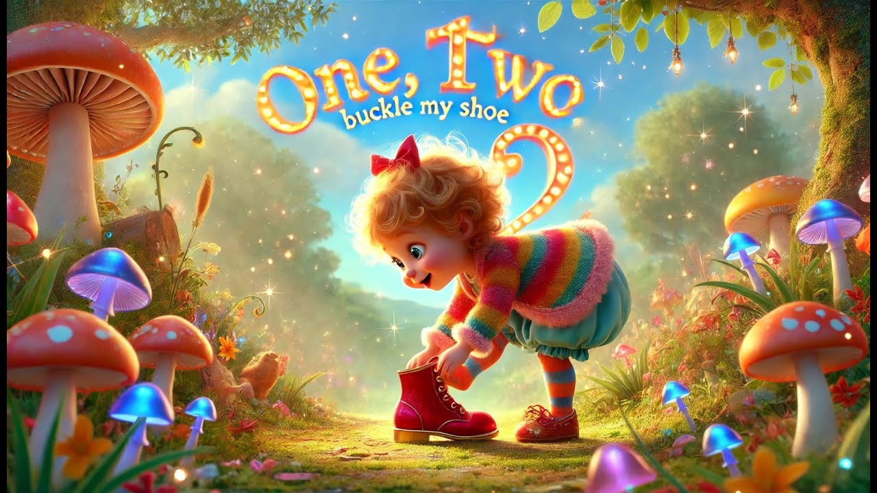 One Two Buckle My Shoe | Counting Song | kids songs & Nursery Ryhmes ...