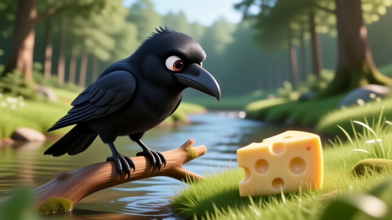 Crow, Fox & Cheese Story | Moral Story for Kids @TinyTingles1 - YouTube