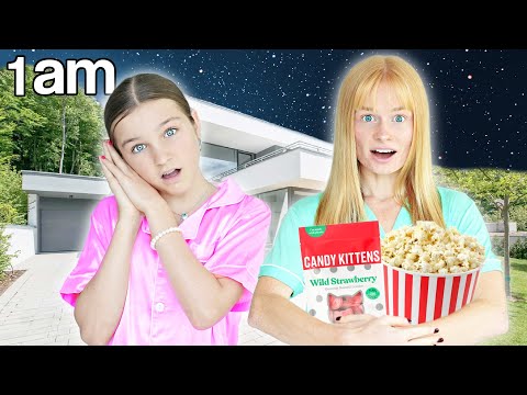 Sleepover With Little Sister in NEW HOUSE