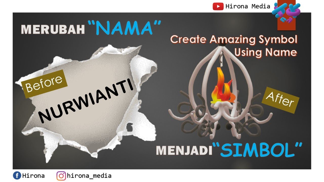 Paint 3D Desain Simbol Logo Dari Nama - Create Amazing Symbol Using ...