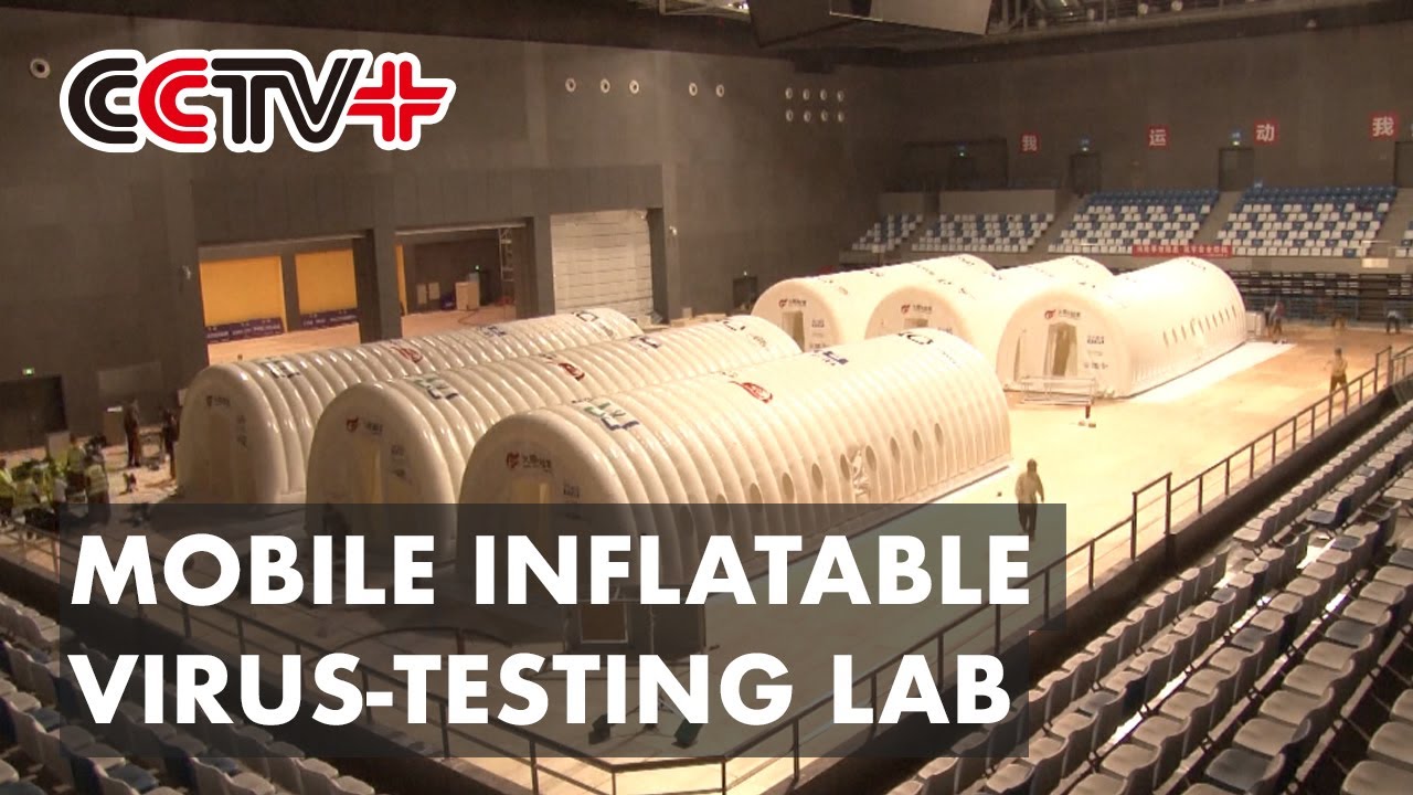 Mobile, Inflatable Virus-Testing Lab to Open in Beijing - YouTube