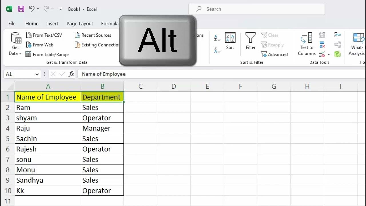 Apply filter with two different short cut keys in Microsoft Excel@COMPUTEREXCELSOLUTION - YouTube