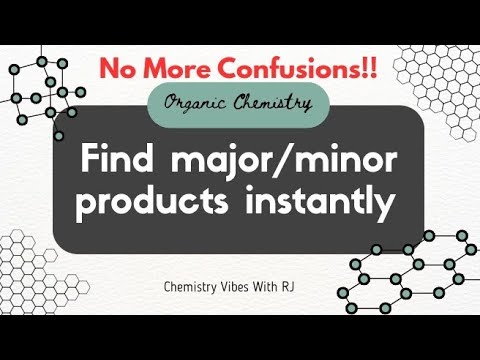 How to find Major or Minor Products || IIT-JEE || NEET || IIT-JAM ...