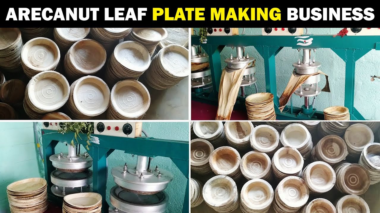 ARECA NUT LEAF PLATE MANUFACTURING Areca Leaf Plate Manking Pakku areca-nut-leaf-plate-manufacturing-areca-leaf-plate-manking-pakku