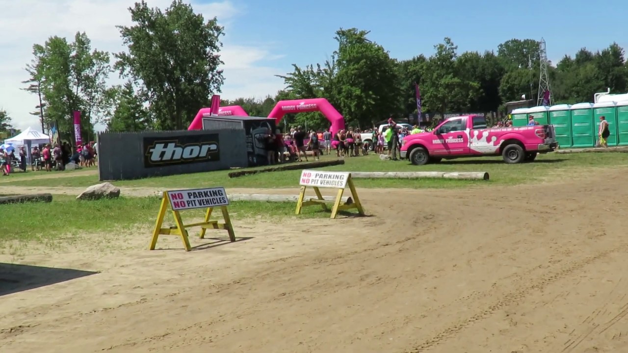finish line at the PRINCESS MUD RUN - YouTube
