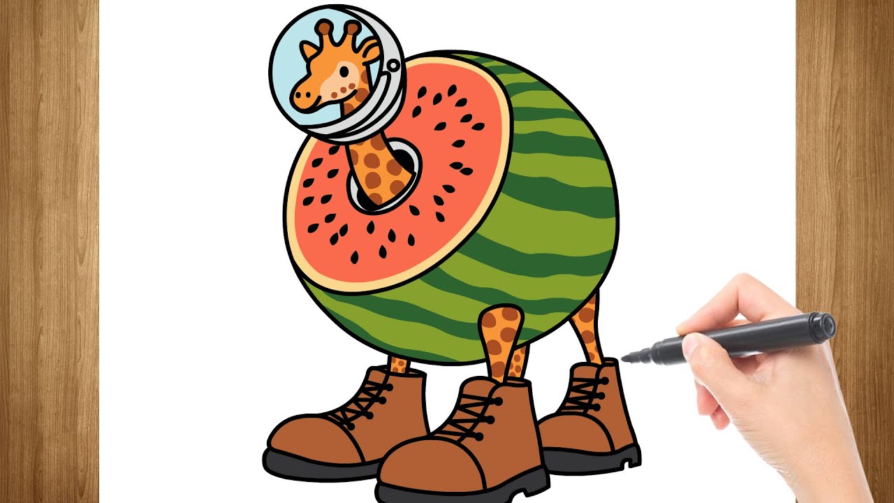 How To Draw GIRAFA CELESTE - YouTube