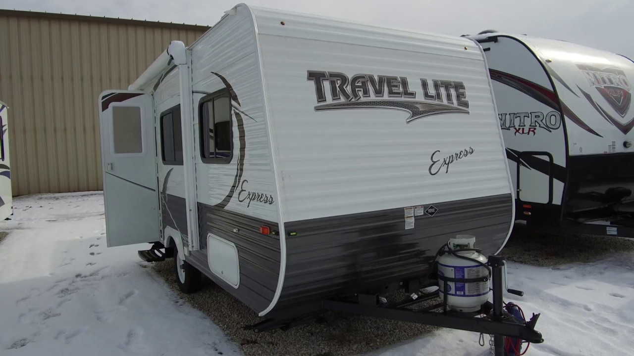 2017 Travel Lite Express E15Q Pre Owned Light Weight Travel Trailer ...