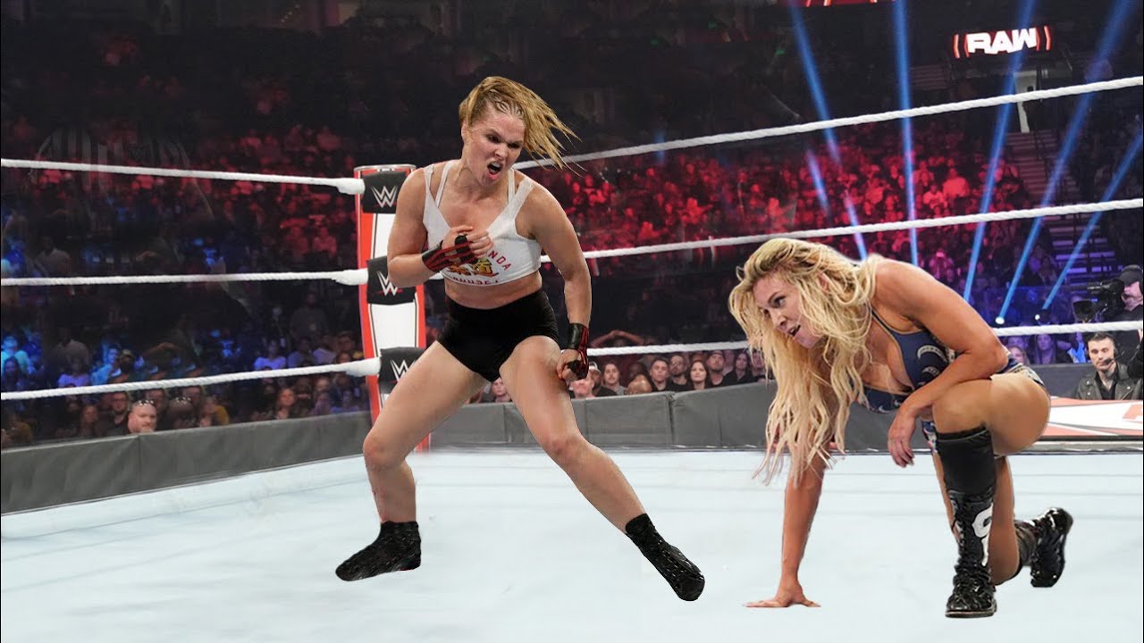 Ronda Rousey Vs Charlotte Flair Wwe Smackdown Womens Championship