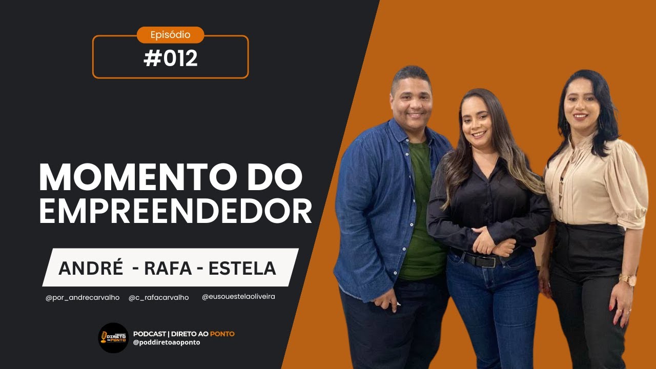 Não deixe o estresse te Dominar” c Rafa Carvalho e Estela Oliveira. #poddiretoaoponto012 - YouTube