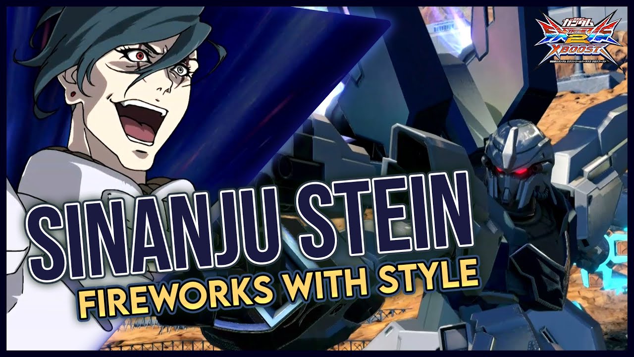 EXVS2 XBoost - Fireworks with Style! Sinanju Stein Gameplay - YouTube