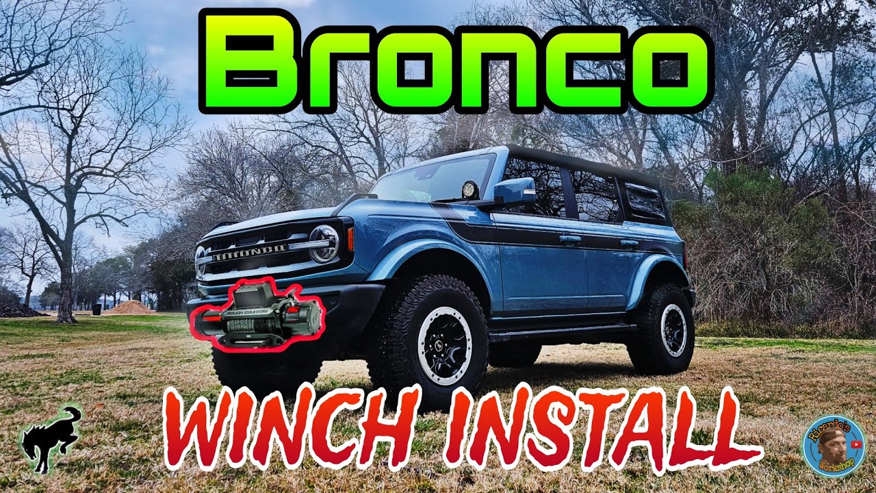 Bronco HIDDEN Winch Install - YouTube
