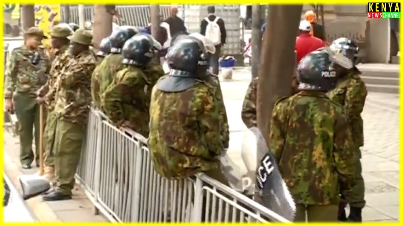 MAANDAMANO TODAY - HEAVY POLICE PRESENCE IN NAIROBI CBD AHEAD OF RAILA ...