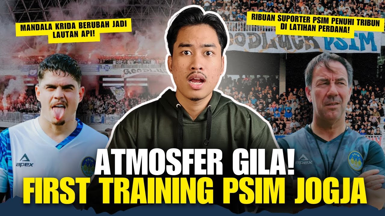 LATIHAN RASA BIG MATCH! RIBUAN BRAJAMUSTI DUKUNG PSIM DI SESI LATIHAN ...