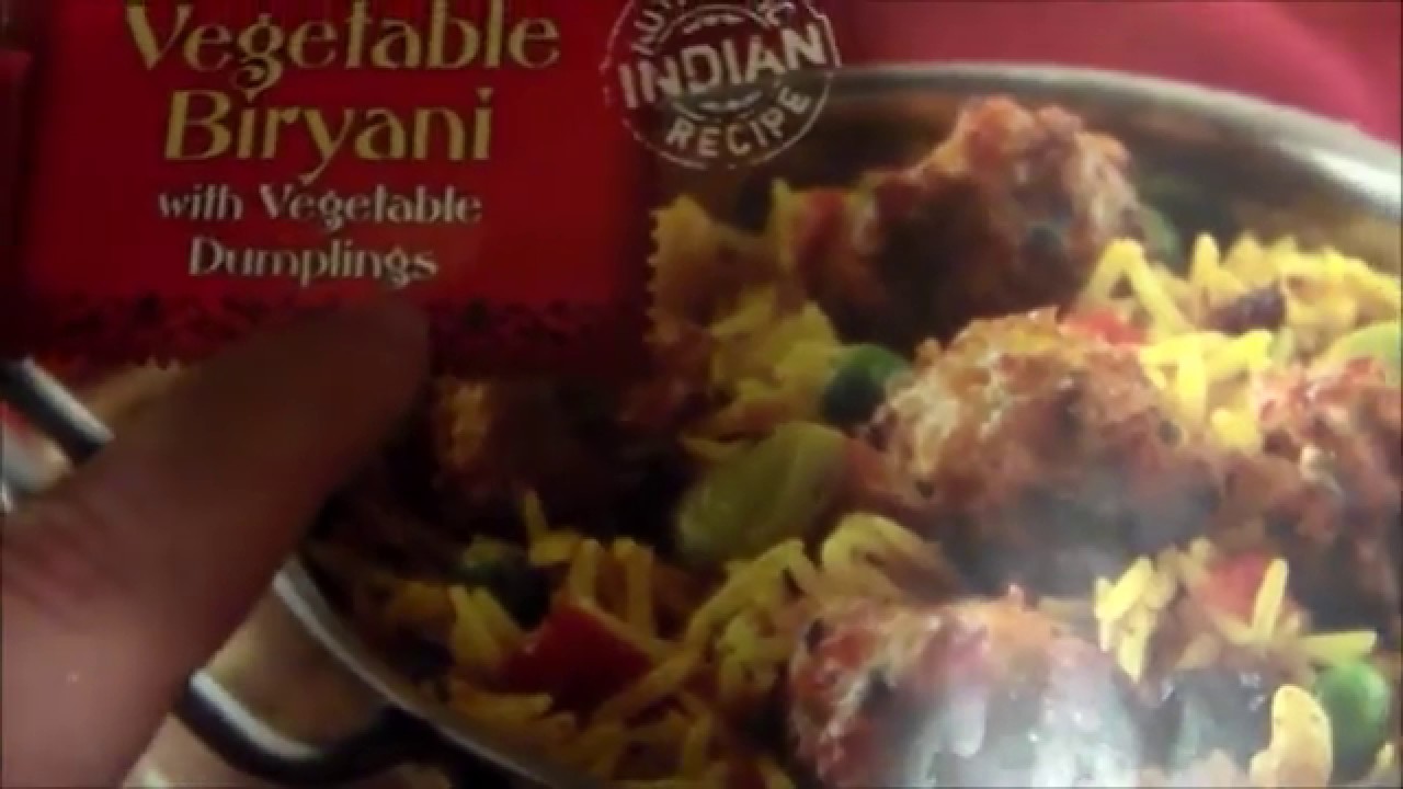 Trader Joe's Vegetable Biryani Frozen Food Review - YouTube