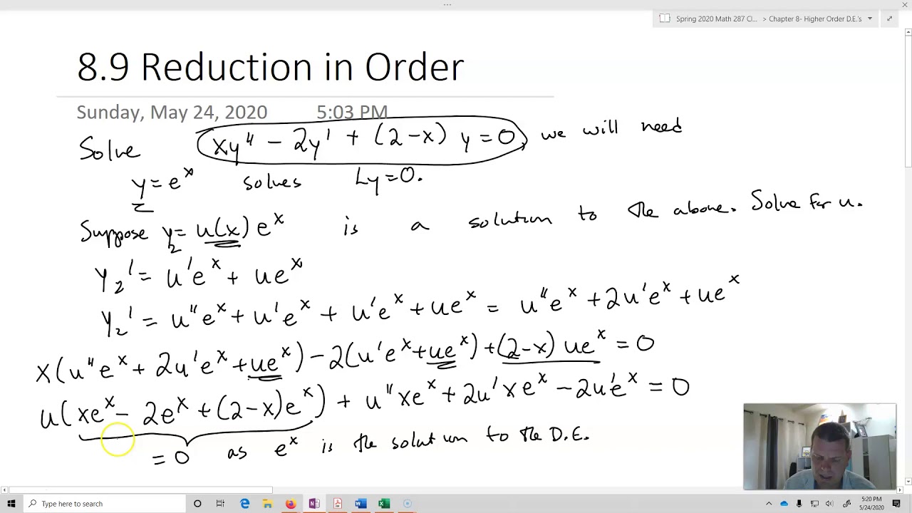 Reduction in Order - YouTube