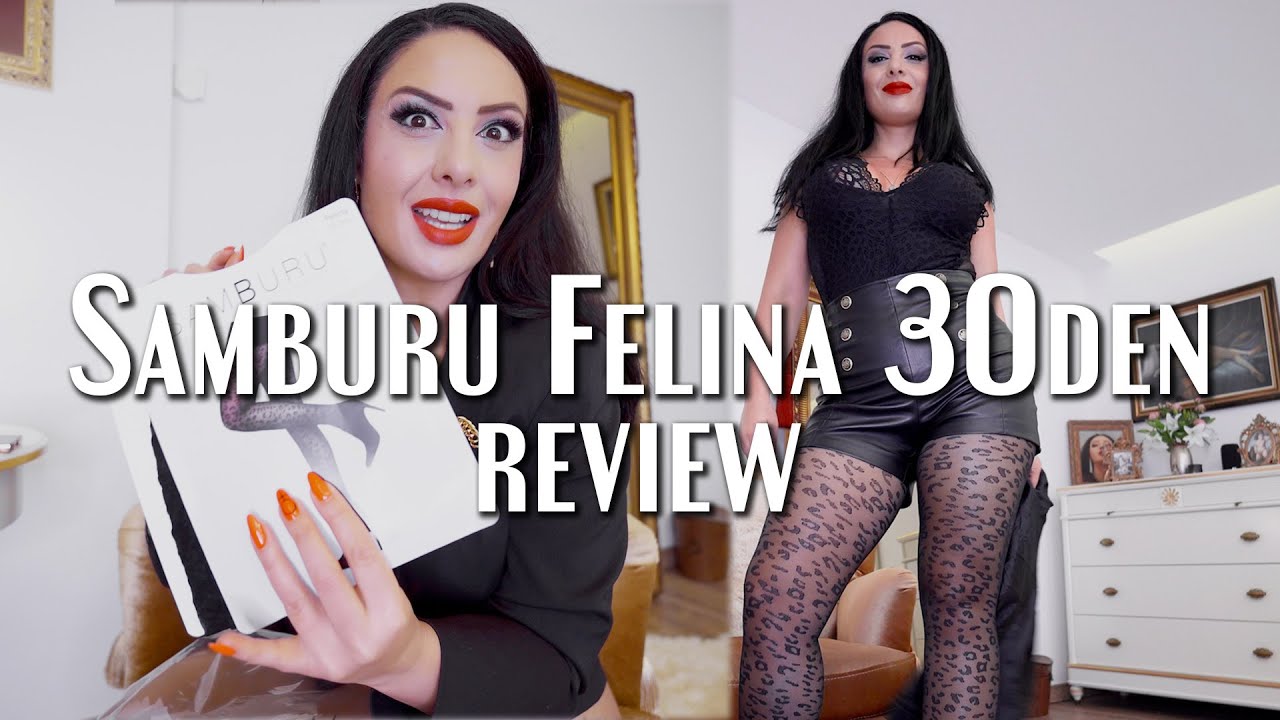 Samburu Felina 30 den animal print tights review - YouTube