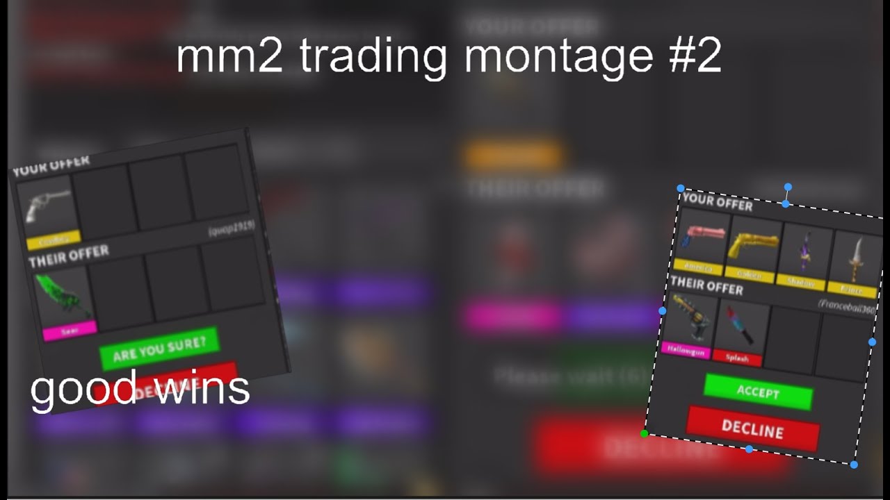 MM2 Trading Montage #2 | amazing trades - YouTube