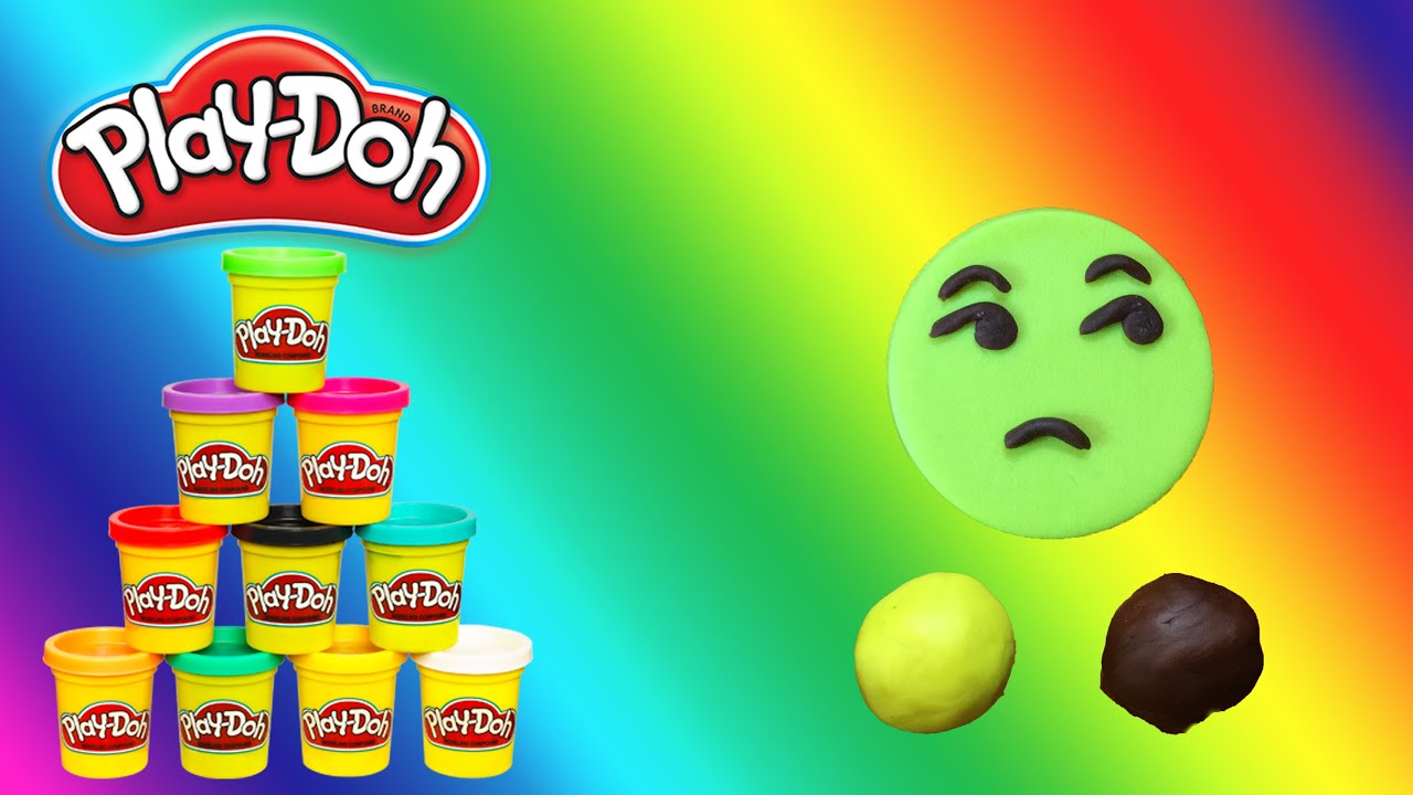 How to Make Play Doh Unamused Face - Emoji - PlayWithMe#16 - YouTube