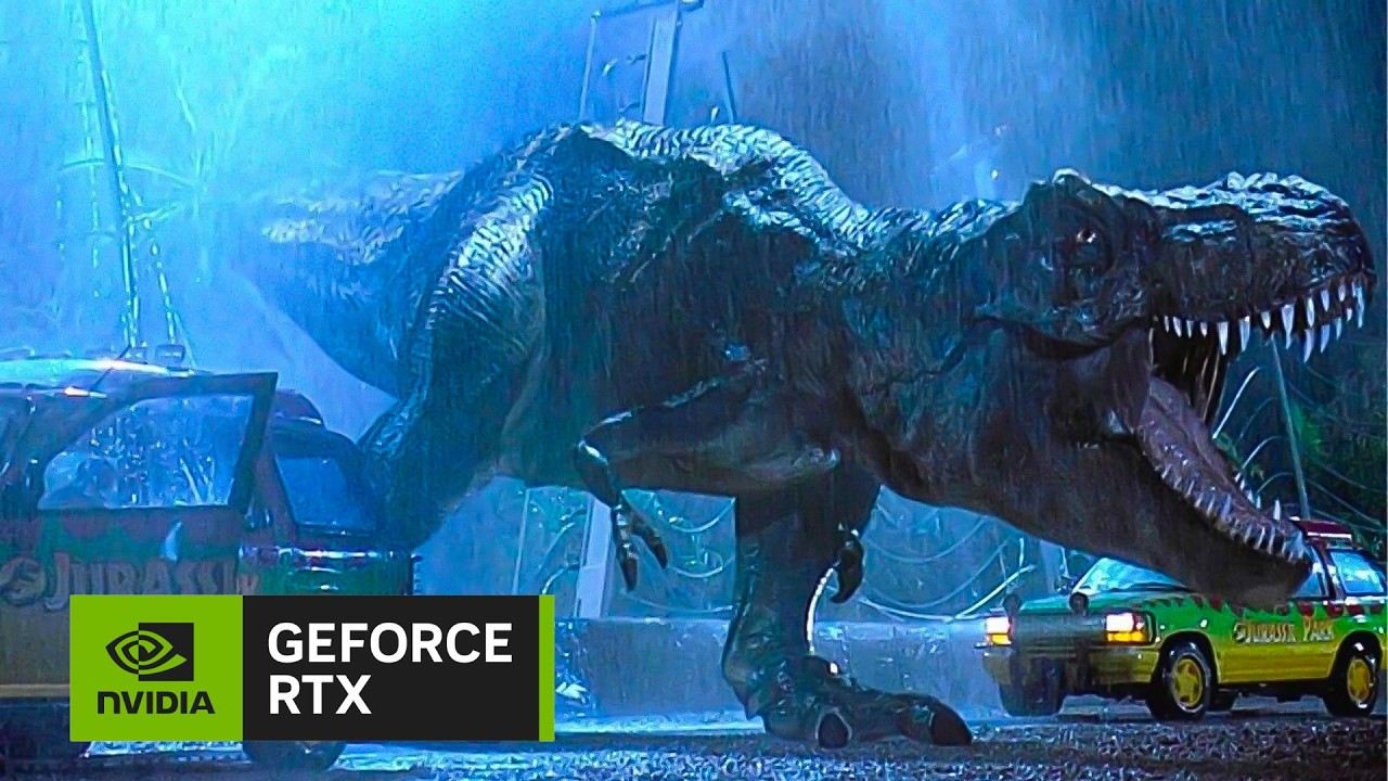 The T. rex Escapes the Paddock HDR | Jurassic Park | Jurassic Park t ...