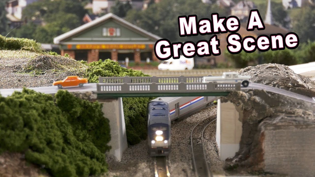 MAKE A GREAT MODEL RAILROAD SCENE! Amazing drone footage too. - YouTube