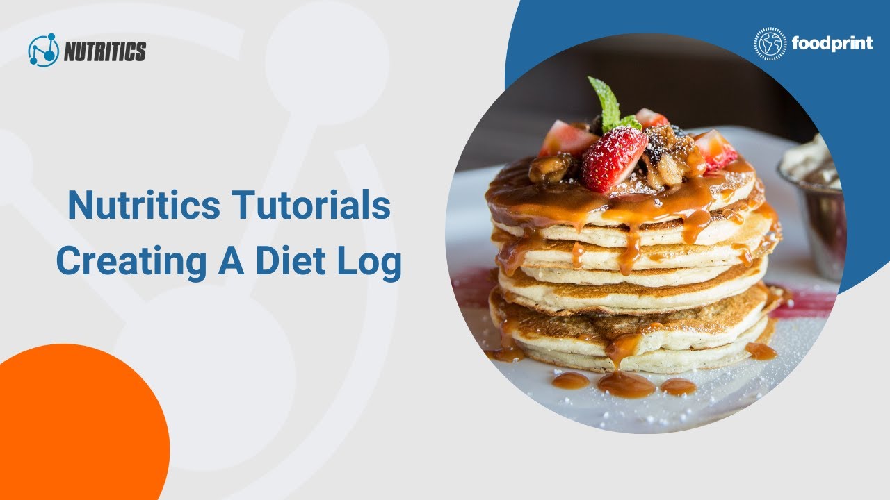 Nutritics Tutorials - Creating A Diet Log - YouTube