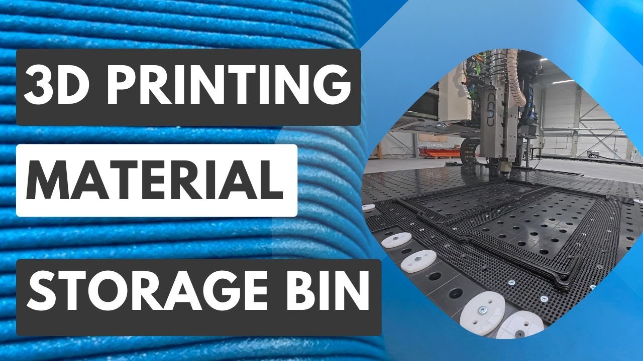 3D printing a storage bin for thermoplastic material on the Flexcube - YouTube