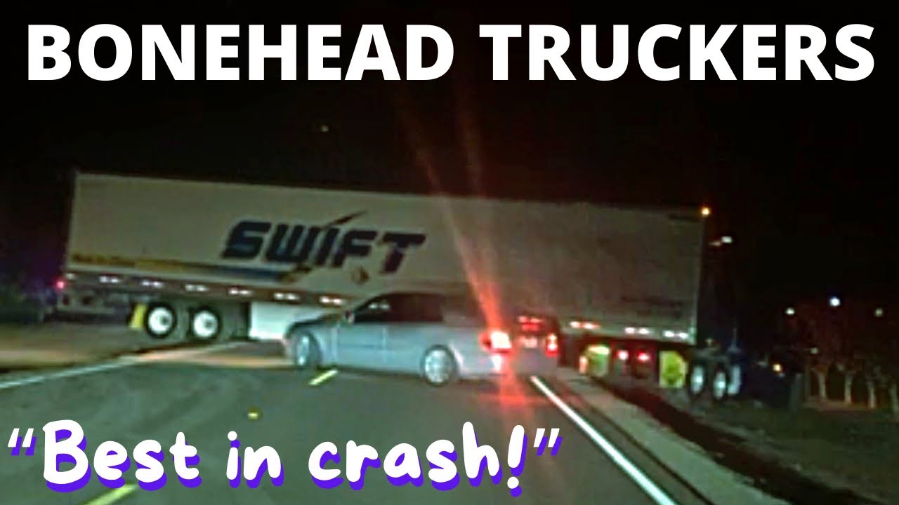 SWIFT STUCK DOING A U TURN | BONEHEAD TRUCKERS OF THE WEEK - YouTube