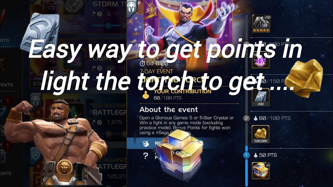easy way to get points in light the torch in mcoc - YouTube