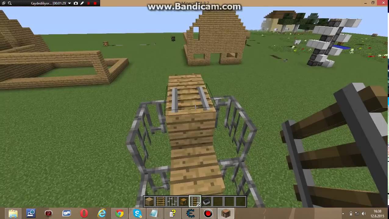 Minecraft Kaydırak Yapımı - YouTube