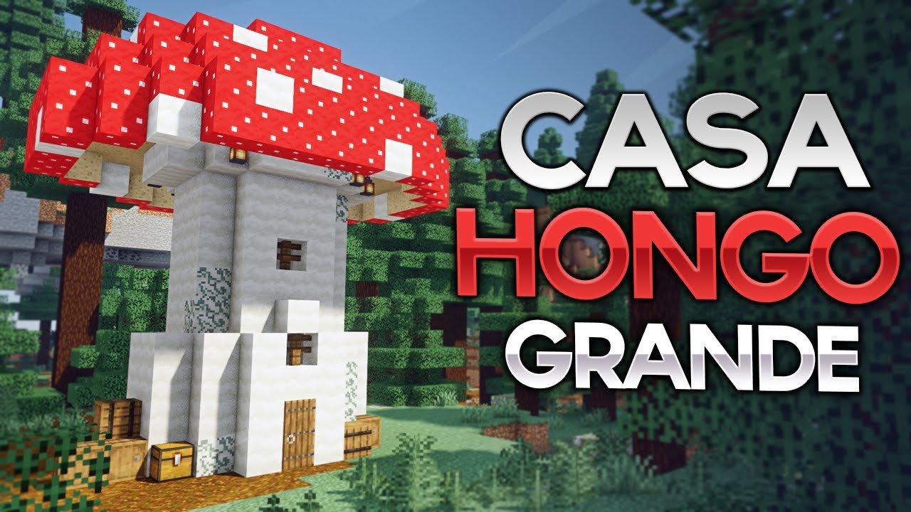 CÓMO HACER UNA CASA HONGO EN MINECRAFT - YouTube
